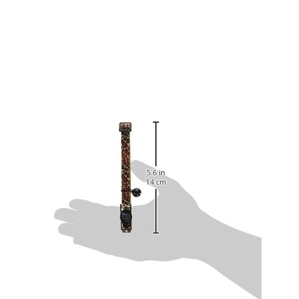 Meow Town Giraffe-Print Nylon Cat Collar, 8–12 inch