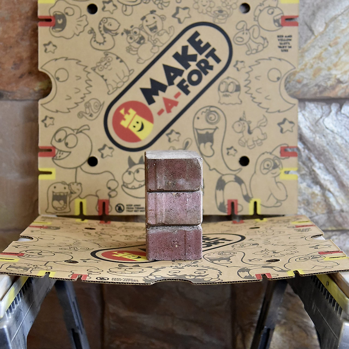 Make-A-Fort Creator Kit - Build Complex and Challenging Forts for Kids - Creative Fun for Ages 8 and Up - Build a Robot, a Rocket, a Shark, Fighter Jets, and More - Durable, Reusable, and Made in USA