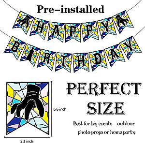 Wednesday Happy Bithday Banner Party Decorations Boy Girl Bithday Party Decoration