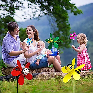 FENELY Garden Pinwheels Whirligigs Wind Spinner Windmill Toys for Kids Yard Decor Lawn Decorations Hummingbird Decorative Garden Stakes Outdoor Whirlygig Windmills Gardening Art Whimsical Baby Gifts