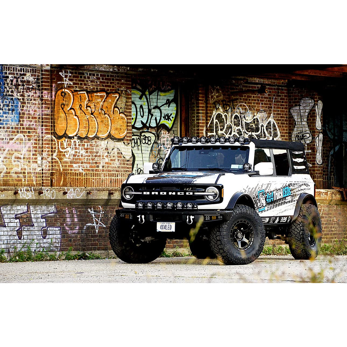 KR Off-Road Front License Plate Bracket Compatible with 2021-2023 Ford Bronco (USA Made)