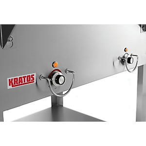 Kratos Commercial Mobile Electric Steam Table/Hot Food Table, 5 Wells, Stainless Steel, NSF 240V (28W-200)