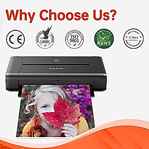 6 PK 35 36 Ink Cartridge Replacement for Canon PGI-35 CLI-36 Ink Cartridge (Pixma iP110 iP100 Ink Cartridges) (4B,2C),Used for Canon Pixma iP110 iP100 TR150 Mini260 Mini 320 Printers