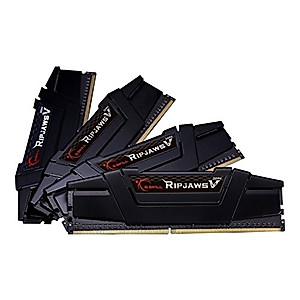 64GB G.Skill DDR4 PC4-28800 3600MHz Ripjaws V for Intel CL16 (16-19-19-39) Quad Channel kit (4x16GB)