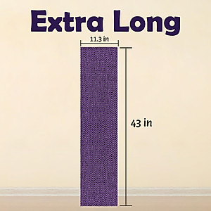 myHomeBody Extra Long Exfoliating Washcloth, Exfoliating Body Scrubber, Exfoliating Towel, 3D Texture Obsidian and Raisin Dots, Set of 2 with Silicone Facial Brush