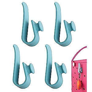 Aovaely 4 Pack Beach Bag Charms Hooks, Beach Bag Accessories Inserts for Hanging Key Cup Holder Tote Bag Accessories for Beach Camping