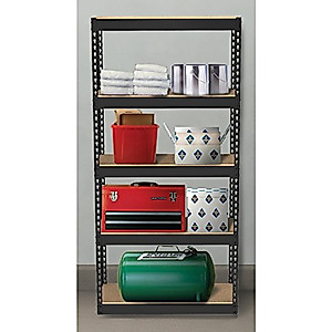 King’s Rack 5-Tier Steel Storage Rack Boltless Shelving Tier Height Adjustable 42" W x 16" D x 72" H