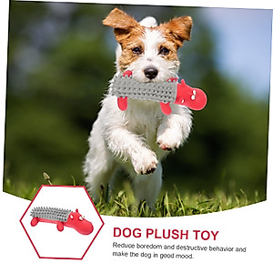 Sosoport Pet Latex Toys Teeth Cleaning Toy Dog Teething Toy Dog Chewing Toy Vocalizing Dental Care Toy Dog Supply Puppy Chewing Toy Adorable Dog Toy Puppy Toy Dog Chew Toy