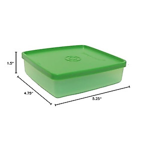 Tupperware Square Away Sandwich Keeper in Blue Green