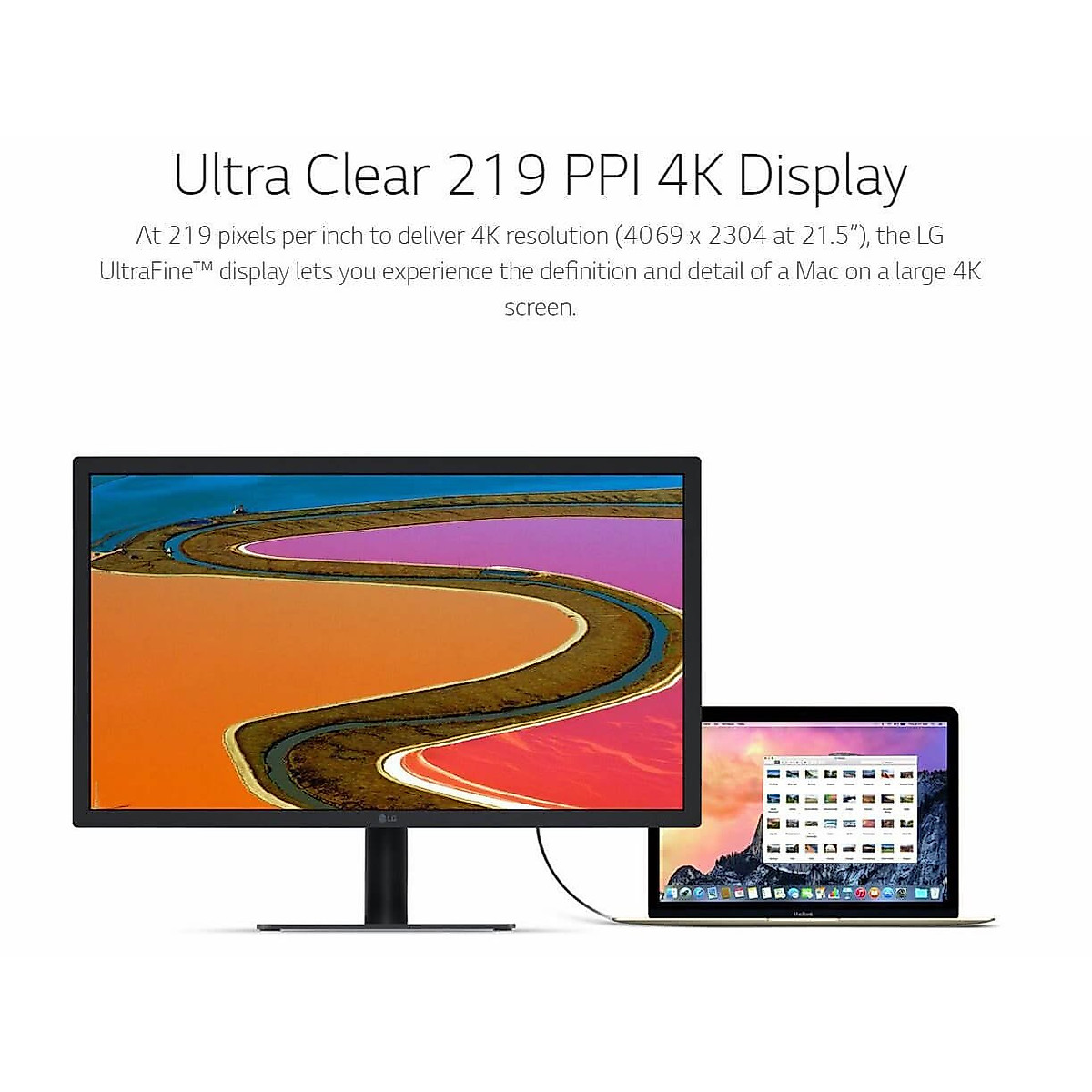 LG 22MD4KA-B UltraFine 4K Display 21.5" UHD 4096x2304 4xUSB-C