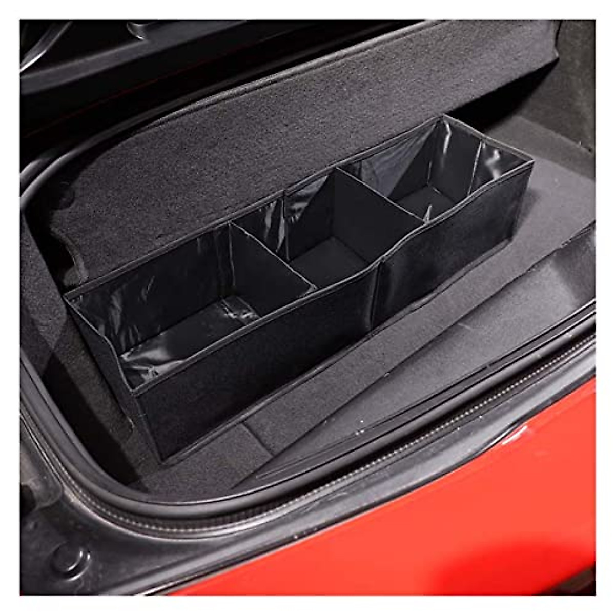 PSKOO Compatible With Corvette C7 2014-2019 Car Trunk Storage Box Extra Large Organizer Home Car Seat Organizer Car Accessories Interior