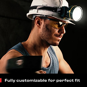 NoCry Yellow Safety Glasses for Men - ANSI Z87 Safety Glasses with Scratch Resistant Coating - 100% UV Resistant Blue Light Safety Glasses Anti Fog and Highly Adjustable Shooting Eye Protection