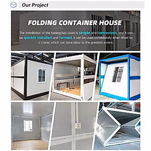Factory Sale Folding Container House Steel Structure Movable Homes Prefab Houses Tiny Houses