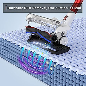 Micol Cordless Vacuum Cleaner, 6-in-1 Rechargeable Stick Vacuum, Lightweight Cordless Vacuum with 2200mAh Battery Up to 38mins Runtime, Powerful Vacuum Cleaner for Pet Hair Home Hard Floor Carpet Car