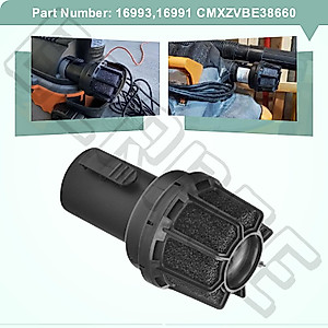 2-1/2-Inch Vacs Vacuum Diffuser Muffler CMXZVBE38660 for Craftsman CMXEVBE17596 Shop Wet/Dry Vacuum Cleaner Attachment, Reduce Noise