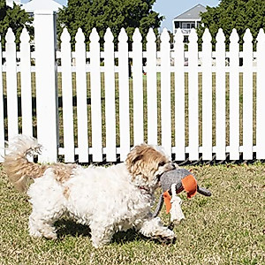 Plush Dog Toy for Chewers -Dodo The Duck- Soft, Durable, Squeaky & Tough - Cute Stuffed Pet Chew Toy for Small & Medium Dog Breeds & Puppies by Louie Living - Ideal Gift for Pet Owners