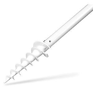 Sport-Brella Core Vented SPF 50+ Upright Beach Umbrella (6-Foot), Heathered Blue