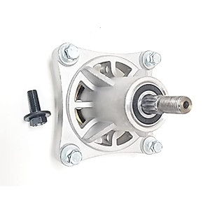 LAWN & GARDEN AMC Spindle Assembly Compatible with Hustler Spindle Part Number 604214, Includes Mounting Bolts and Blade Bolt
