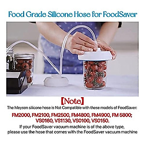 Mason Jar Vacuum Sealer for Foodsaver Vacuum Sealer Machine Mason Jar Sealer Vacuum Kit for Wide-Mouth & Regular-Mouth Mason Jar with Accessory Hose and A Manual Portable Vacuum Pump and Lid Opener