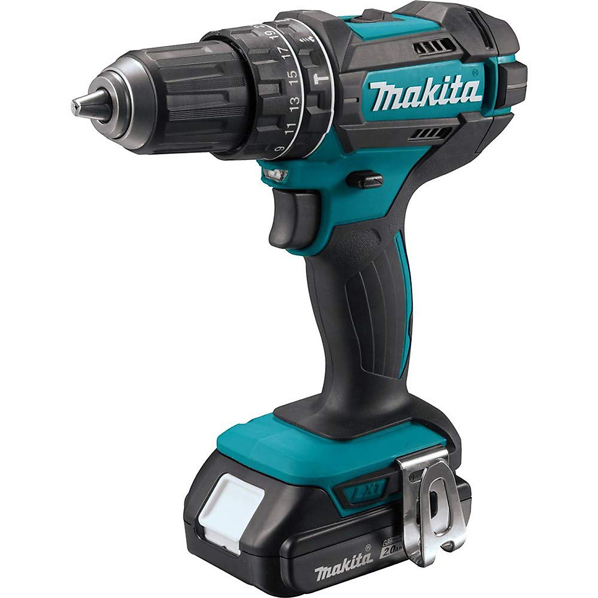 Makita XPH10R 18V Compact Lithium-Ion Cordless Hammer Driver-Drill Kit (2 Amp), 1/2"