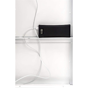 Displays2go 12.9 Inch Tablet Kiosk Stands with Locking Enclosure – (IPGRAND12WH)