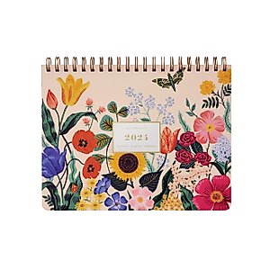 RIFLE PAPER CO. 2024 Blossom 12-Month Top Spiral Planner - Monthly and Weekly Dated Planner, Sturdy Double Spiral Top, Space for Monthly Notes and Weekly To Do List
