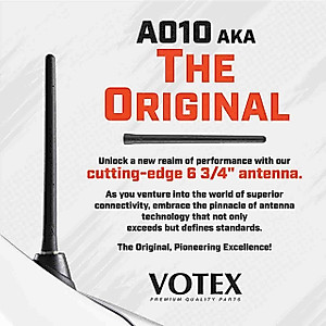 AntennaMastsRus - The Original 6 3/4 Inch is Compatible with Hummer H2 (2003-2009) - Short Rubber Fender Antenna - Reception Guaranteed - German Engineered - Internal Copper Coil