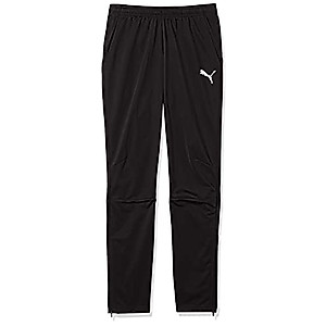 PUMA Men's Liga Training Pants, Black/White, S