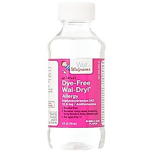 Walgreens Wal-Dryl Children's Allergy Oral Solution Dye-Free, Bubble Gum