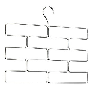iDesign Trio Tiered Legging Hanging Organizer for Closet - Chrome