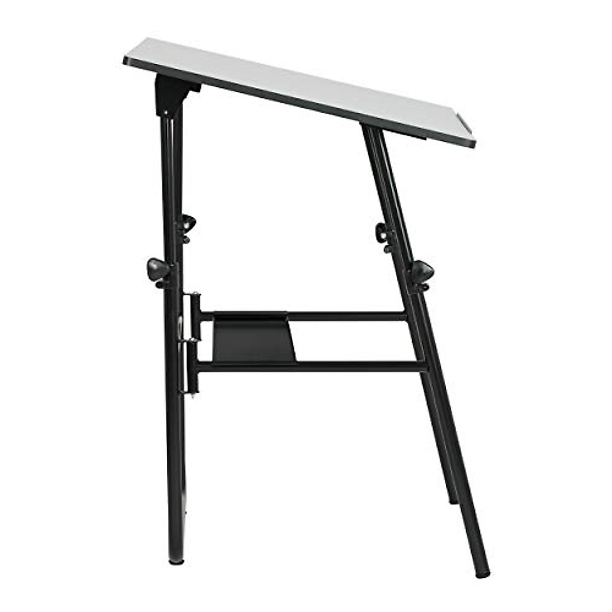 SD Studio Designs Ultima, Foldable Crafting Desk Top Angle and Height Adjustable Drafting Table, 42" W X 30" D, Black/White