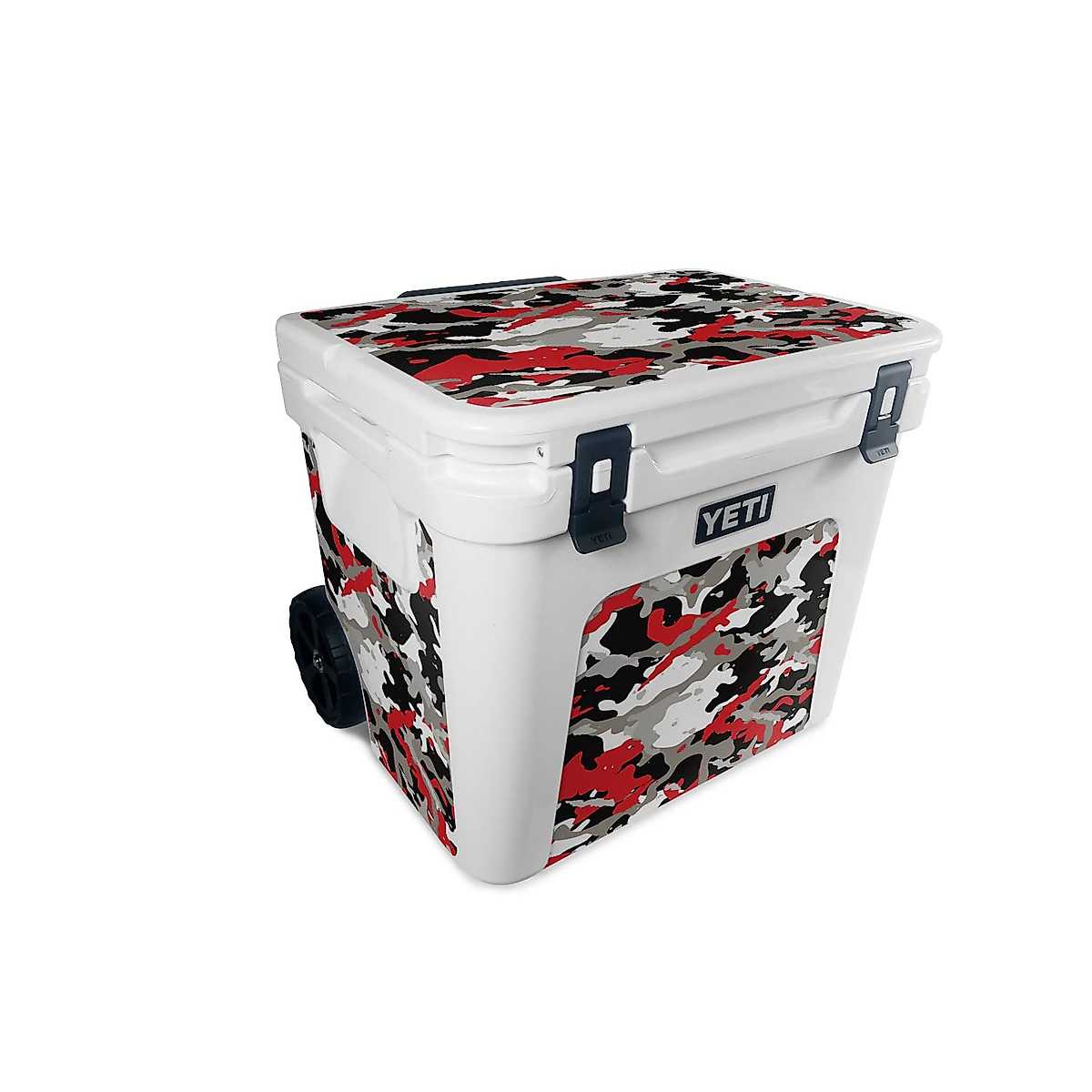 MightySkins Skin Compatible with Yeti Roadie 60 Wheeled Cooler - Red Camo | Protective, Durable, and Unique Vinyl Decal wrap Cover | Easy to Apply, Remove, and Change Styles | Made in The USA