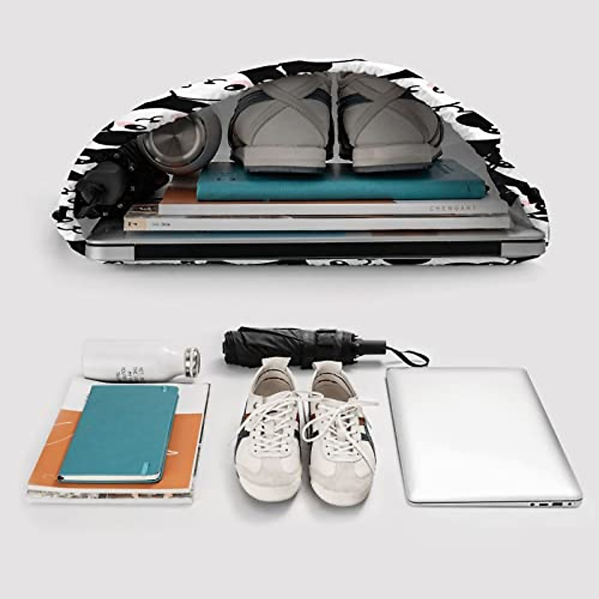 Famame Cute Panda Drawstring Backpack String Bag Sackpack For Gym Shopping Beach Sport Yoga