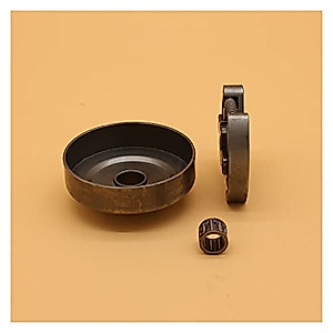 ZUMLED 325" 7T Clutch Drum Sprocket Bearing Kit Compatible with Husqvarna 235 E 240 136 137 141 142 36 41 Garden Chainsaw Replacement Parts