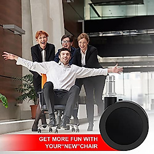 Herman Miller 60mm (2.36") Office Chair Caster Wheels Replacement (Set of 5, Black), Heavy Duty, Universal Size, Fit Most Brand Chair