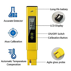PH Meter & TDS Meter Combo, Readout High Accuracy Lab 4-in-1 PH TDS EC & Temperature Meter Water Quality Tester,High Accuracy Digital Water Tester for Household Drinking, Pool and Aquarium