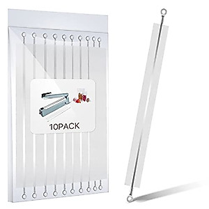 Flexzion Impulse Sealer Replacement Parts Repair Kits for Flexzion Impulse Heat Sealer 600W 12-inch Heat Sealers, PTFE & Heat Seal Strips, Replacement Elements, Pack of 10