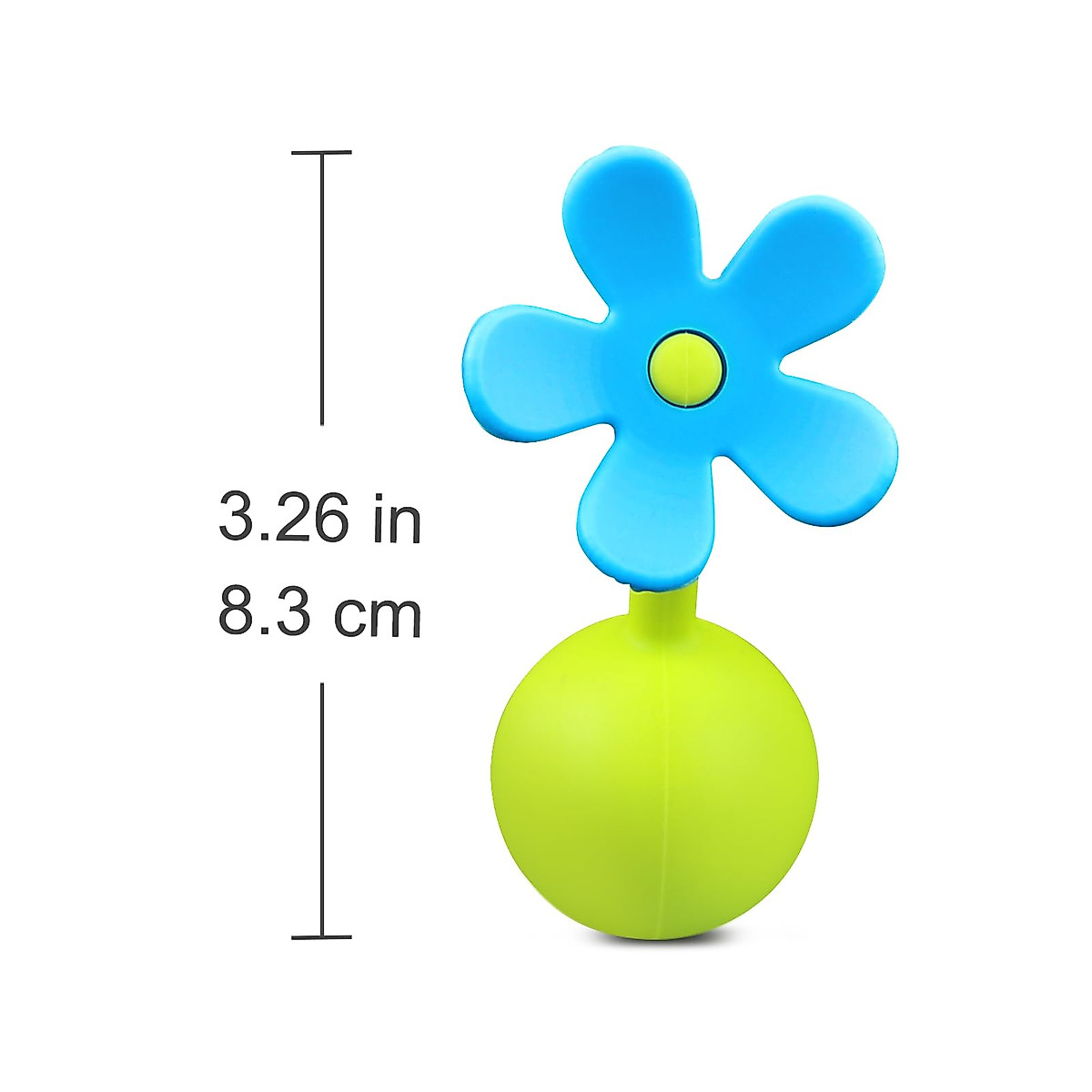 haakaa Flower Stopper Breastpump Stopper Manual Breast Pump Silicone Flower Stopper 100% Food Grade Silicone BPA PVC and Phthalate Free 1 pc, Blue