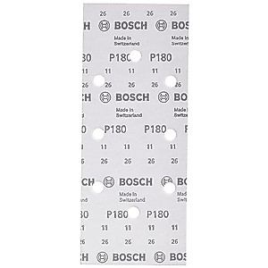 Bosch 2609256B07 Sanding Sheet Set for Orbital Sanders (10-Piece)