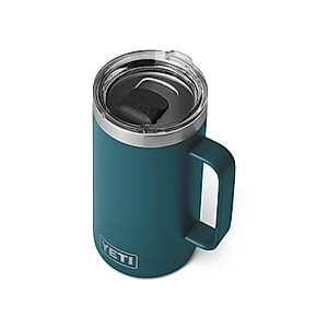 YETI Rambler 24 oz Mug, Vacuum Insulated, Stainless Steel with MagSlider Lid, Agave Teal
