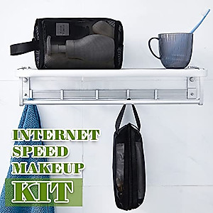 Kacctyen Set of 2 Mesh Shower Caddy Portable Toiletry Bag Black Dorm Room Mesh Shower Bag College Hanging Shower Tote Travel Gym Bag Organizer with Zipper for Bathroom Camping Essentials Accessories