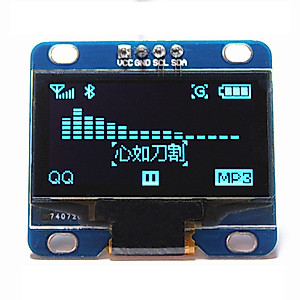 DIYmall 1.3" OLED Display Module I2C IIC Serial 128X64 SH1106 LCD Blue Light Screen for Arduino Raspberry Pi 51 MSP420 STIM32 SCR ESP32