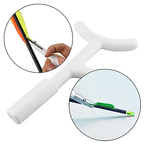 DGHAOP Fletching Remover Arrow Stripper Scraper Feather Fletching Removing Tool 4 Blades Shaving Device for Wood Arrow Carbon Arrow Clean up The Feather