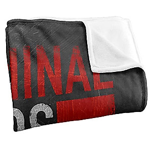 Criminal Minds Logo Officially Licensed Silky Touch Super Soft Throw Blanket 50" x 60"