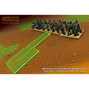 LITKO 1 Inch Linear Gauge Compatible with DBA, Fluorescent Green