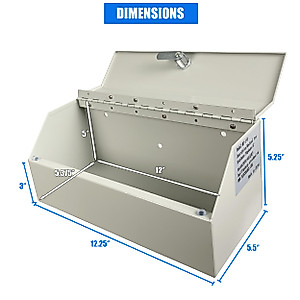 Plugsharge Medicine Lock Box for Safe Medication Storage,Lockable Medicine Cabinet Child Proof Medicine Organizer,Locking Medicine Cabinet Wall Mounted for Prescriptions and Personal Medicines
