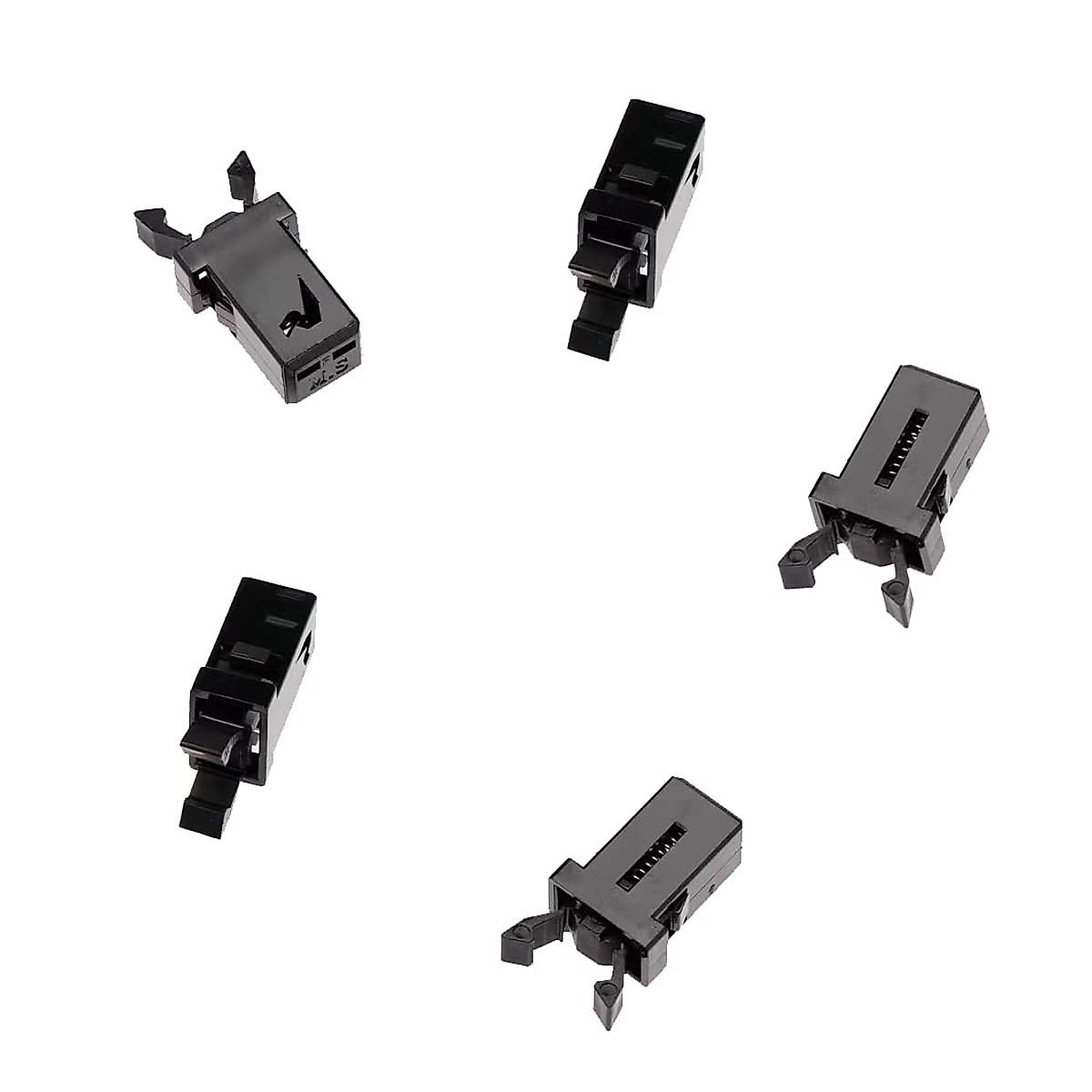 Sooyee Trash Can Plastic Lock Self 5pcs Black Self,Locking Switch Replacement Catch Compatible Touch Lid Bin Repair Clip