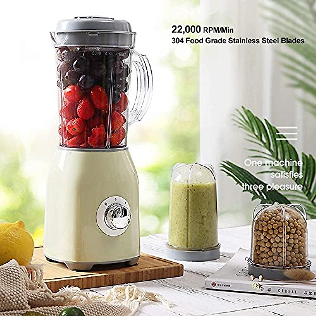 Water cup Electric juicer Multifunctional Blender Blender With Food Processor Spice Grinder And Ice Crusher 2 Speed U200BU200Bsettings And One Pulse Free 3 Titanium Alloy Ice/Nu ZJ666