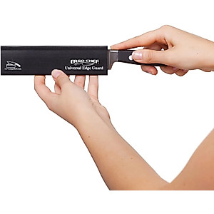 Ergo Chef Knife Edge Guard Knife Protector Blade Guard (Black) 6-inch x 1.5 inch