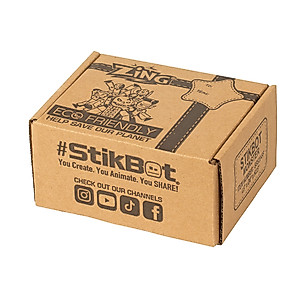 StikBot Zing Monsters, Complete Set of 6 Poseable Monster Action Figures, Includes Giggles, Goblin, Insector, Grim, Aquafang and Kyron